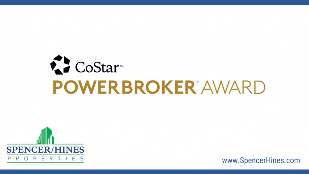 Recipient of 2023 CoStar Power Broker Award - Spencer Hines Commercial ...